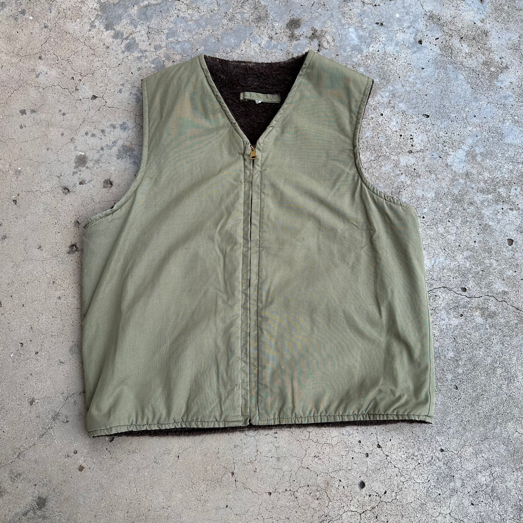 1940’s WWII USMC Alpaca Lined Vest 20” Chest – Little Chum Vintage