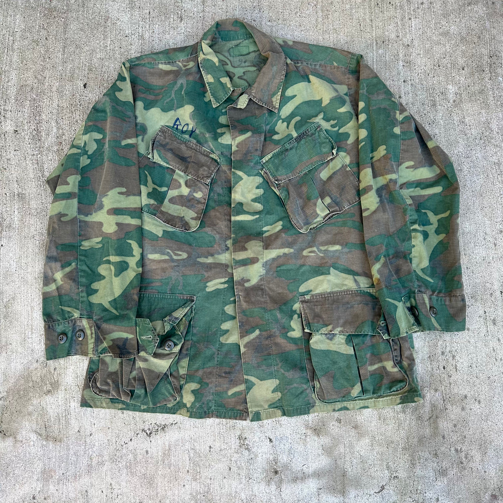 1960’s Brown Dominant ERDL Camo Jungle Jacket Large Short – Little Chum ...