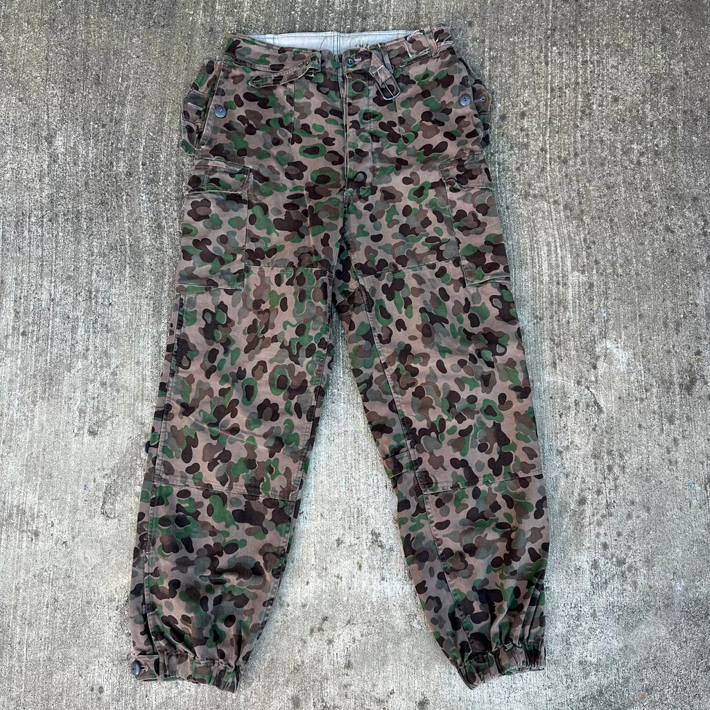 1970’s Austrian Pea Dot Camo Field Trousers 32” Waist – Little Chum Vintage