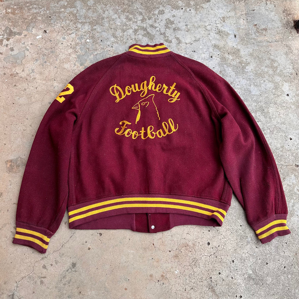 1950’s/60’s Embroidered Cardinal Dougherty Football Varsity Jacket 26 ...