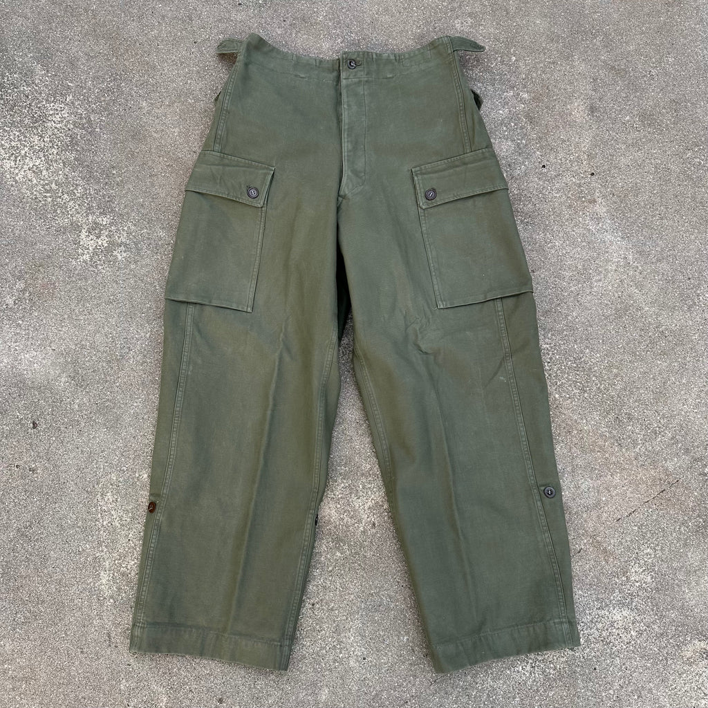 1960’s Dutch Military Fatigue Pants 31” Waist – Little Chum Vintage
