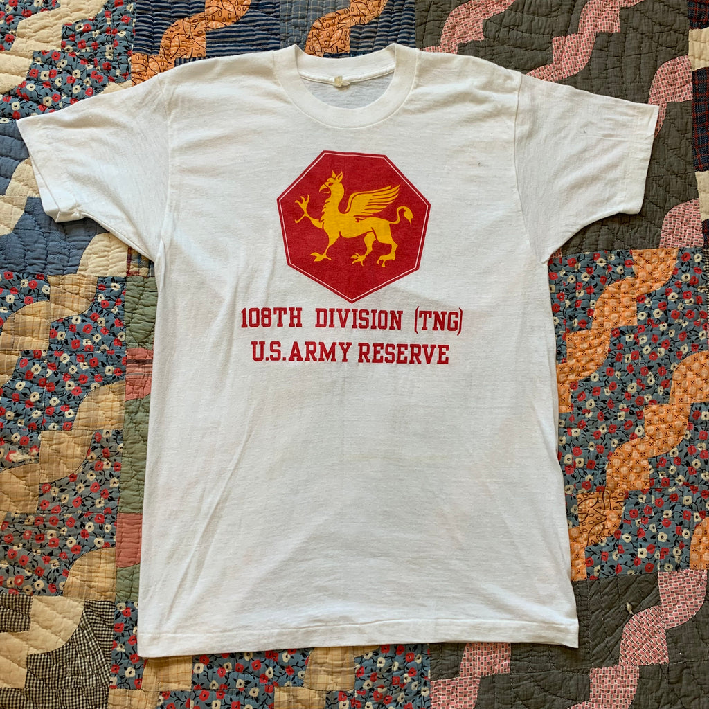 1970's/1980's 108th Division US Army Reserve T-Shirt Medium – Little ...