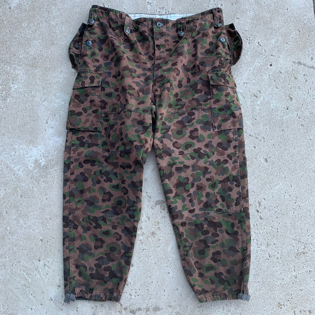 1970’s Austrian Pea Dot Camo Field Trousers 40” x 29” – Little Chum Vintage