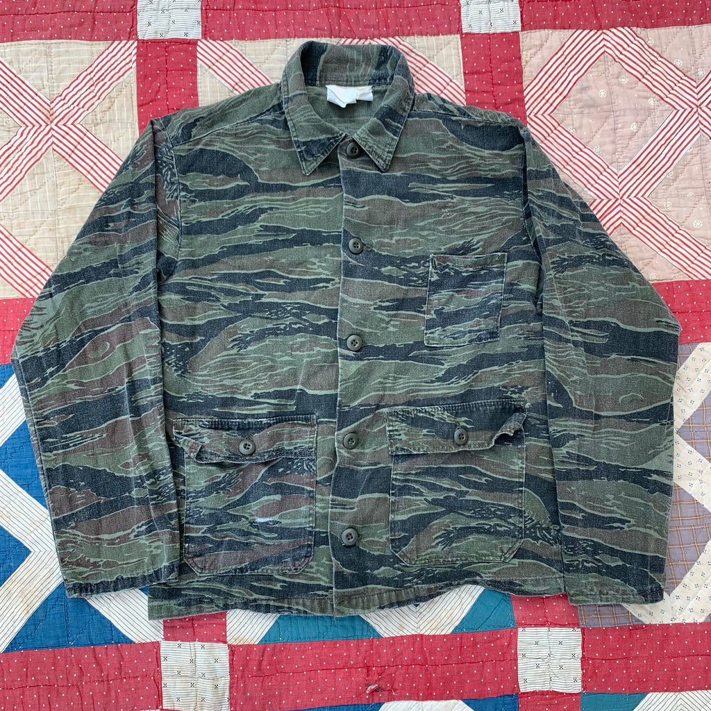 1970's/80's Ranger Brand Tiger Stripe Camo Hunting Jacket Medium ...